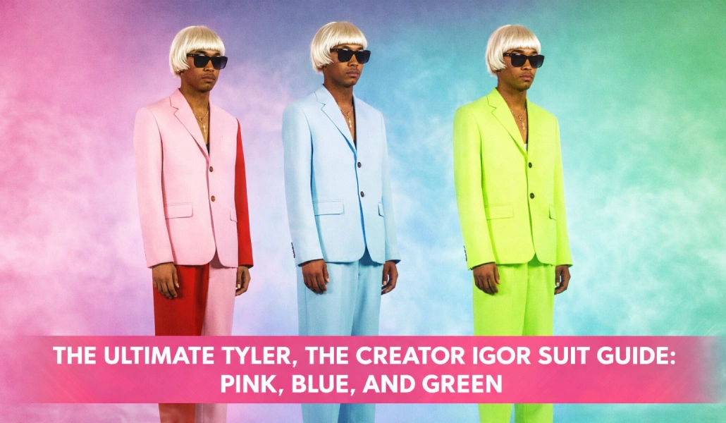 Tyler The Creator IGOR Suit Guide: Pink, Blue & Green Styles
